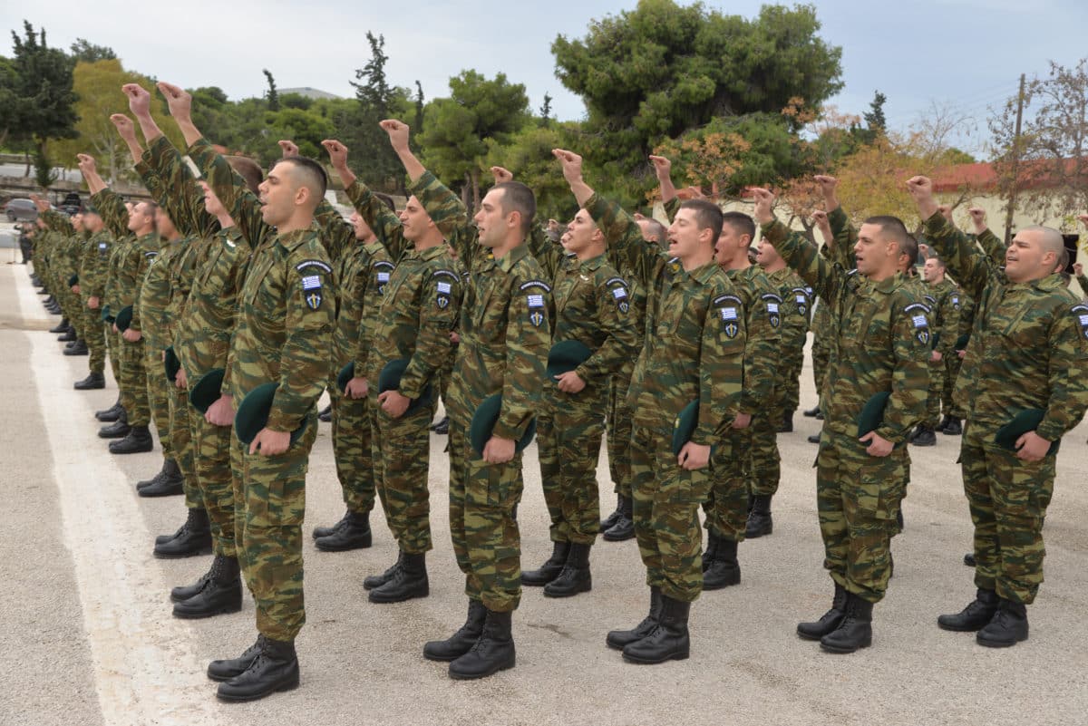 Τελετές ορκωμοσίας των νεοκαταταγέντων ΕΠΟΠ του Στρατού Ξηράς και του ...